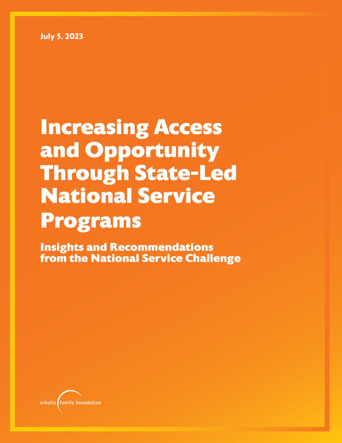 Increasing Access and Opportunity Through State-Led National Service ...